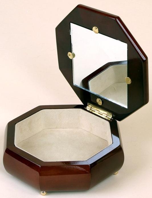 Round Frame Octagon Jewellery Box